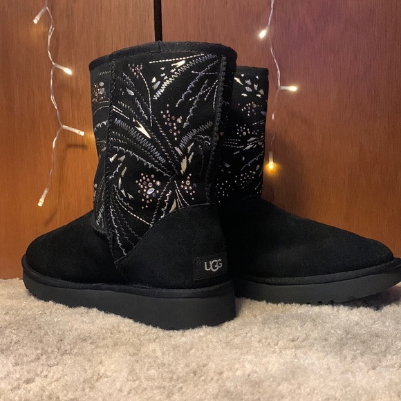UGG | Shoes | Ugg Boots With Cute Embroidery | Poshmark